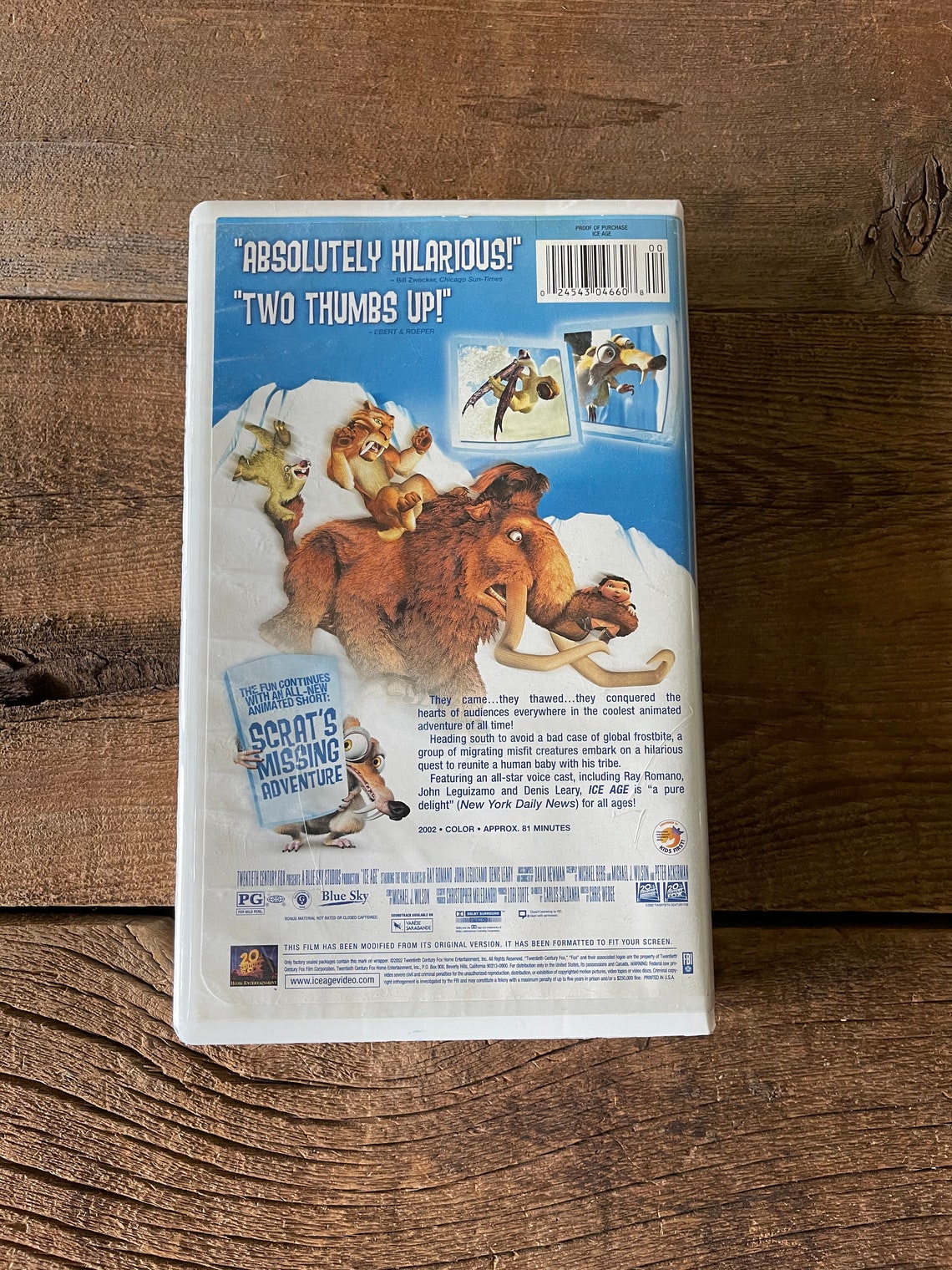 Vintage VHS Movie ice Age 2002 - Etsy