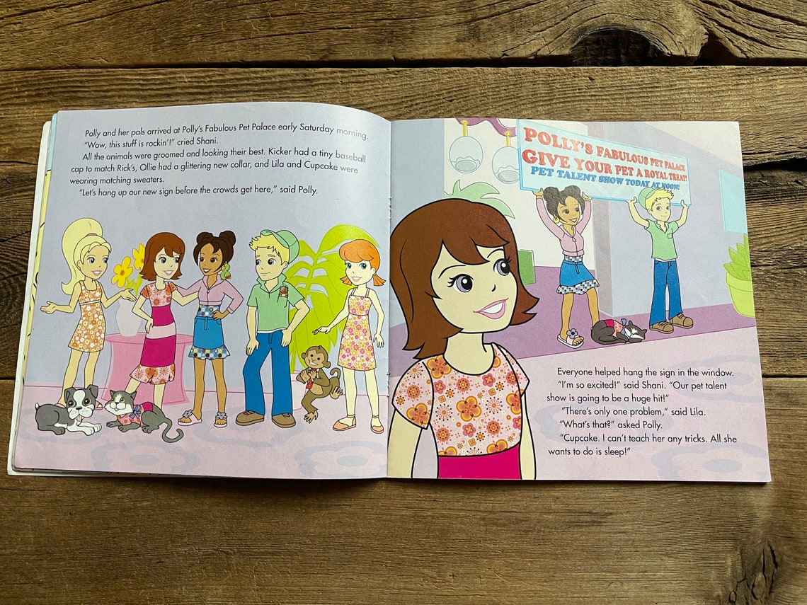 Polly Pocket Book // Polly's Fabulous Pet Palace // Pamela - Etsy
