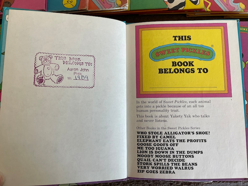 Sweet Pickles Book: Weekly Reader, 1977 Children's Story - You Choose ...