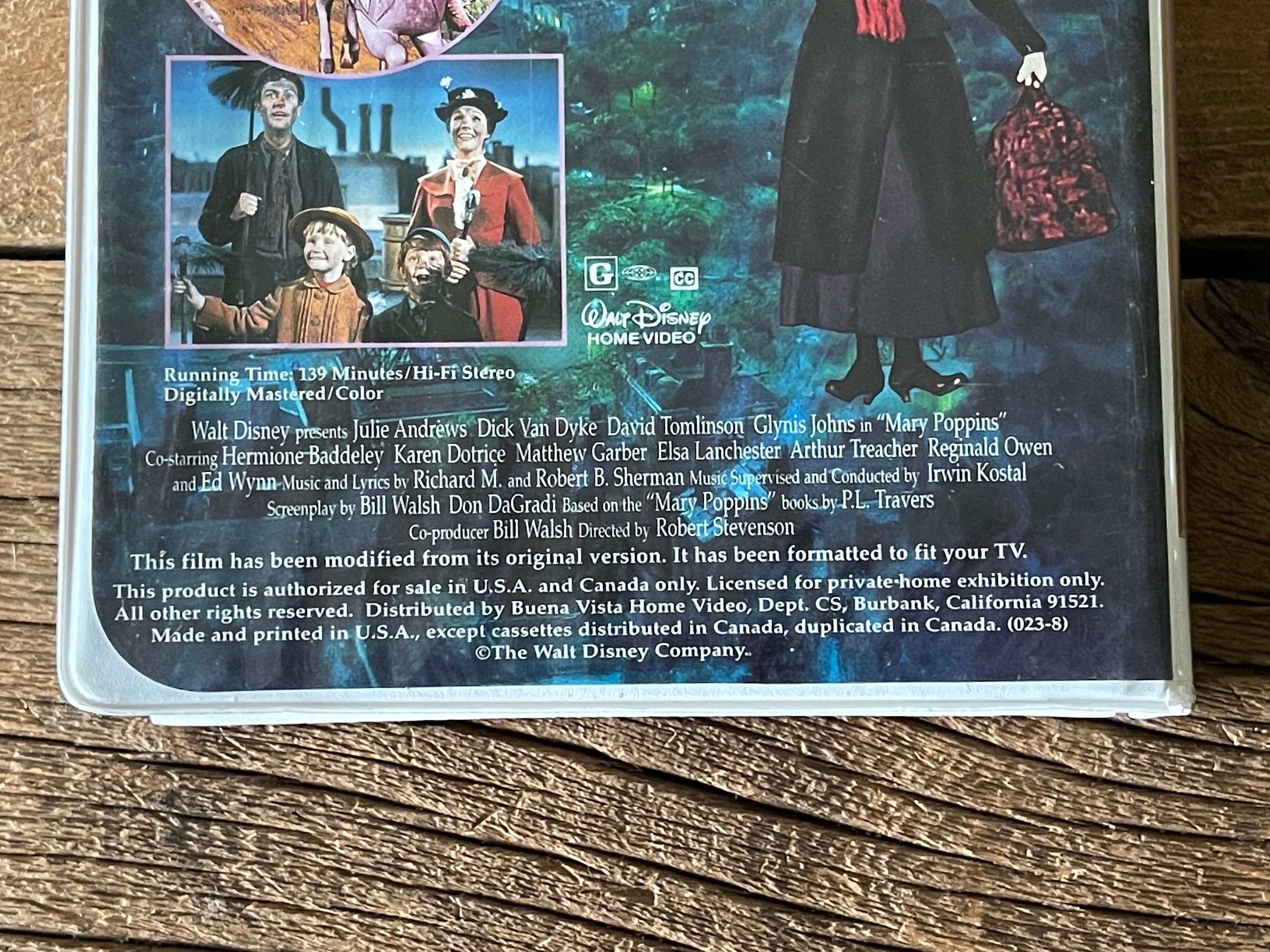 Vintage Mary Poppins Masterpiece Collection VHS Movie 1998 Walt Disney ...