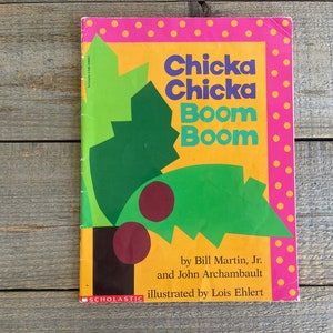 Chicka Chicka Boom Boom // 1991 Scholastic Paperback Book // Bill ...