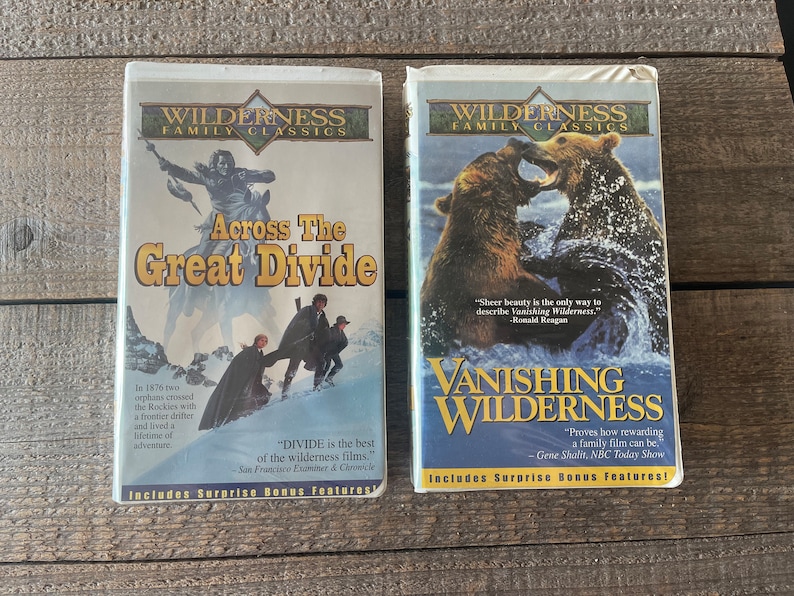 Wilderness Family Classics VHS Movies // Across the Great Divide ...