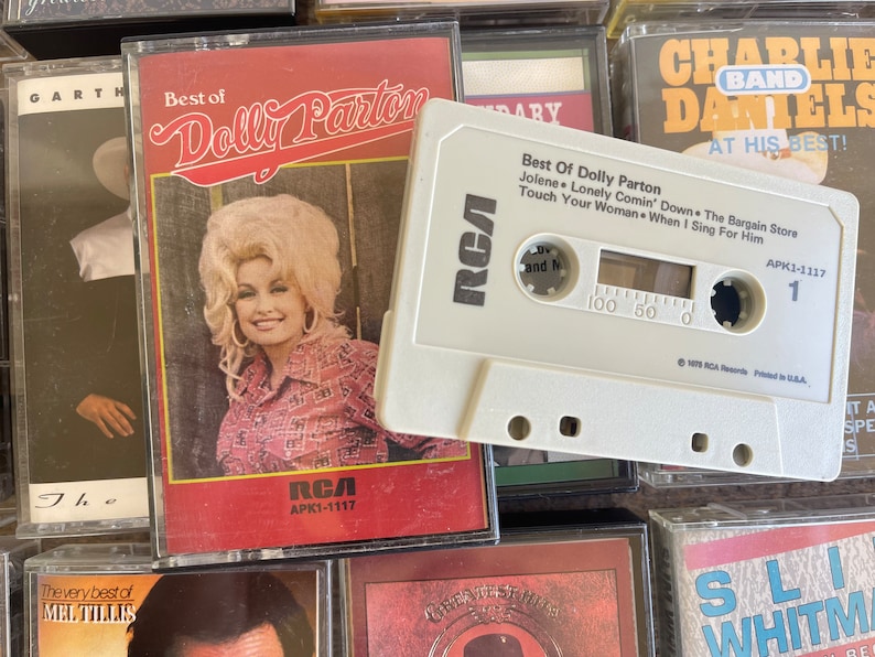 Vintage Country Cassette Tapes: Sold Individually // Dolly Parton ...