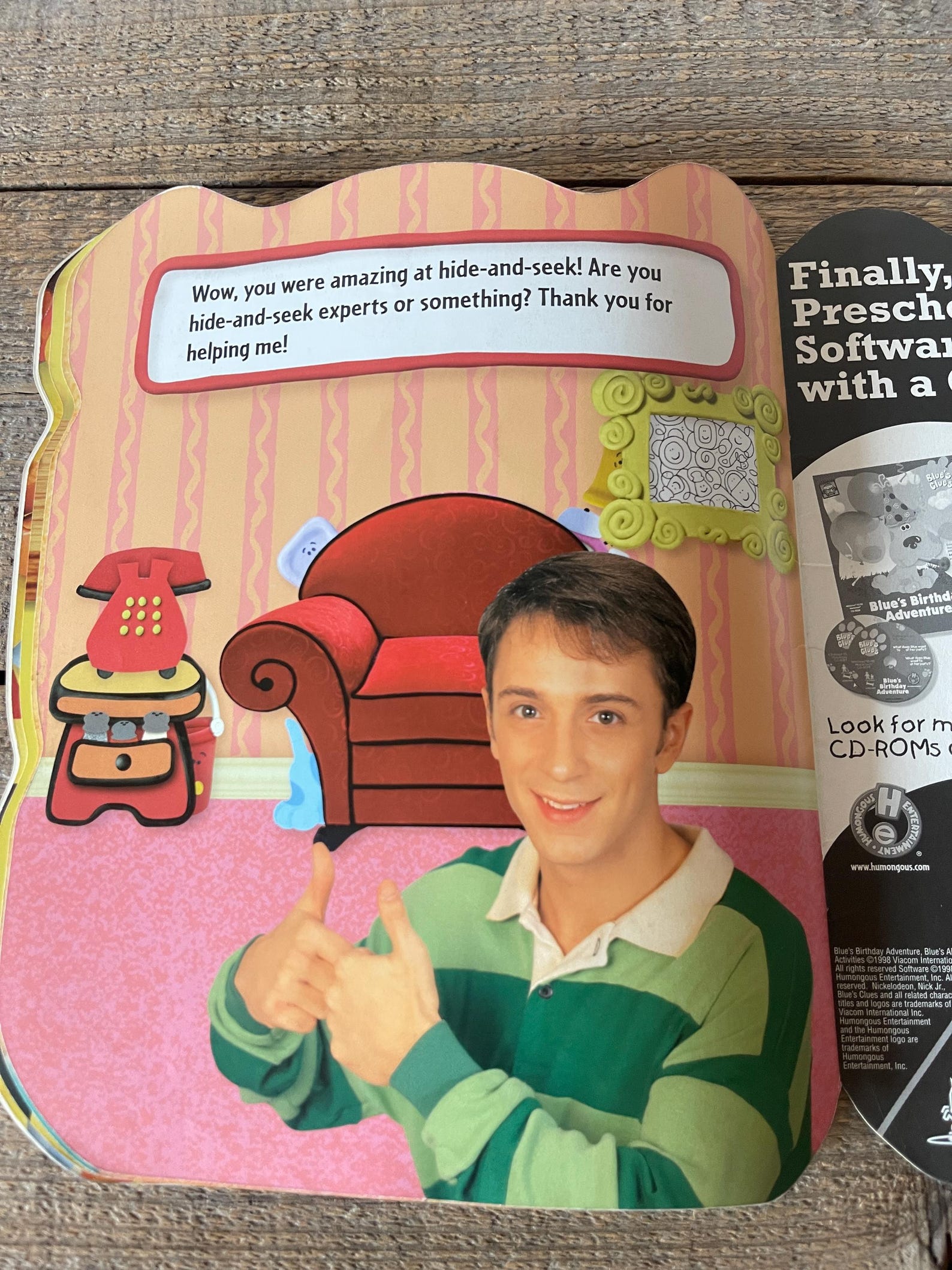 Blue's Clues Hide-and-seek Book - 1999 Edition - Etsy