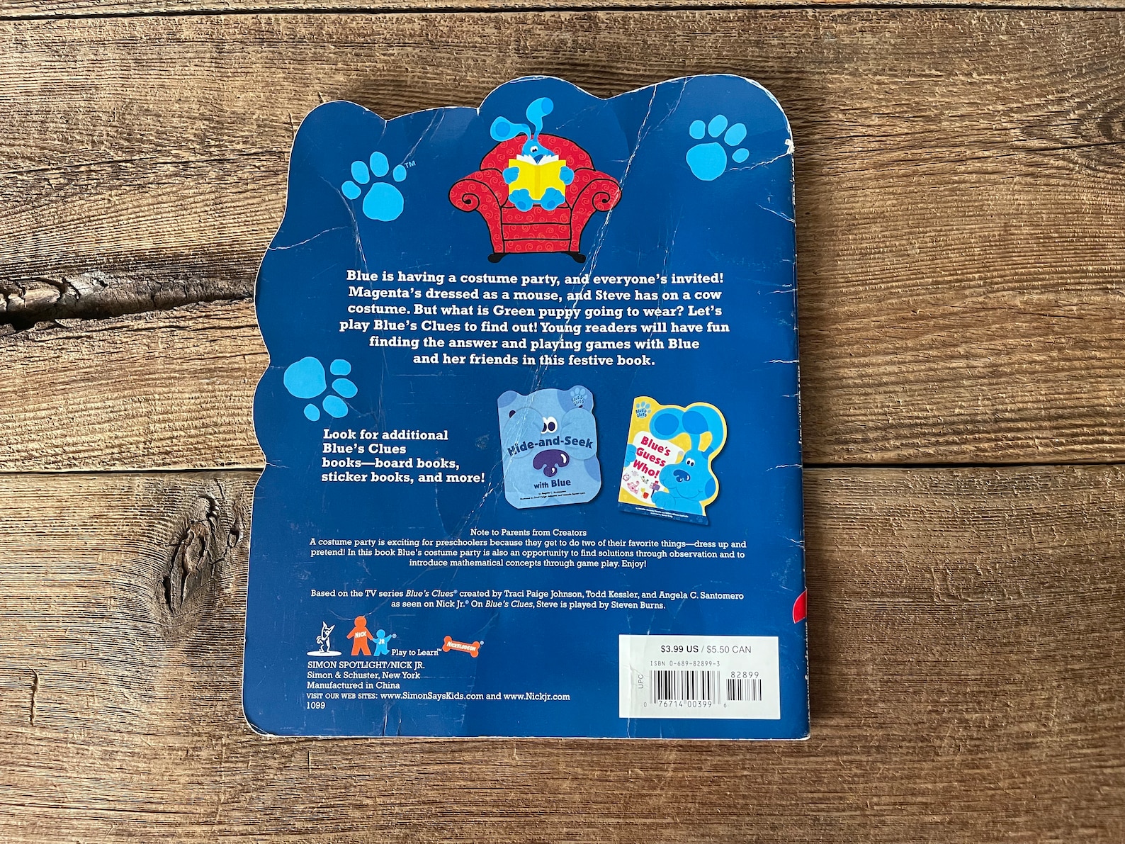 Blue's Clues Book, blue's Costume Party // Alice Wilder & Michael T ...