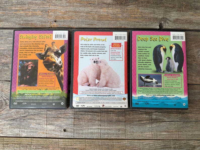 Really Wild Animals DVD Movies, National Geographic Kids Video, Sold ...