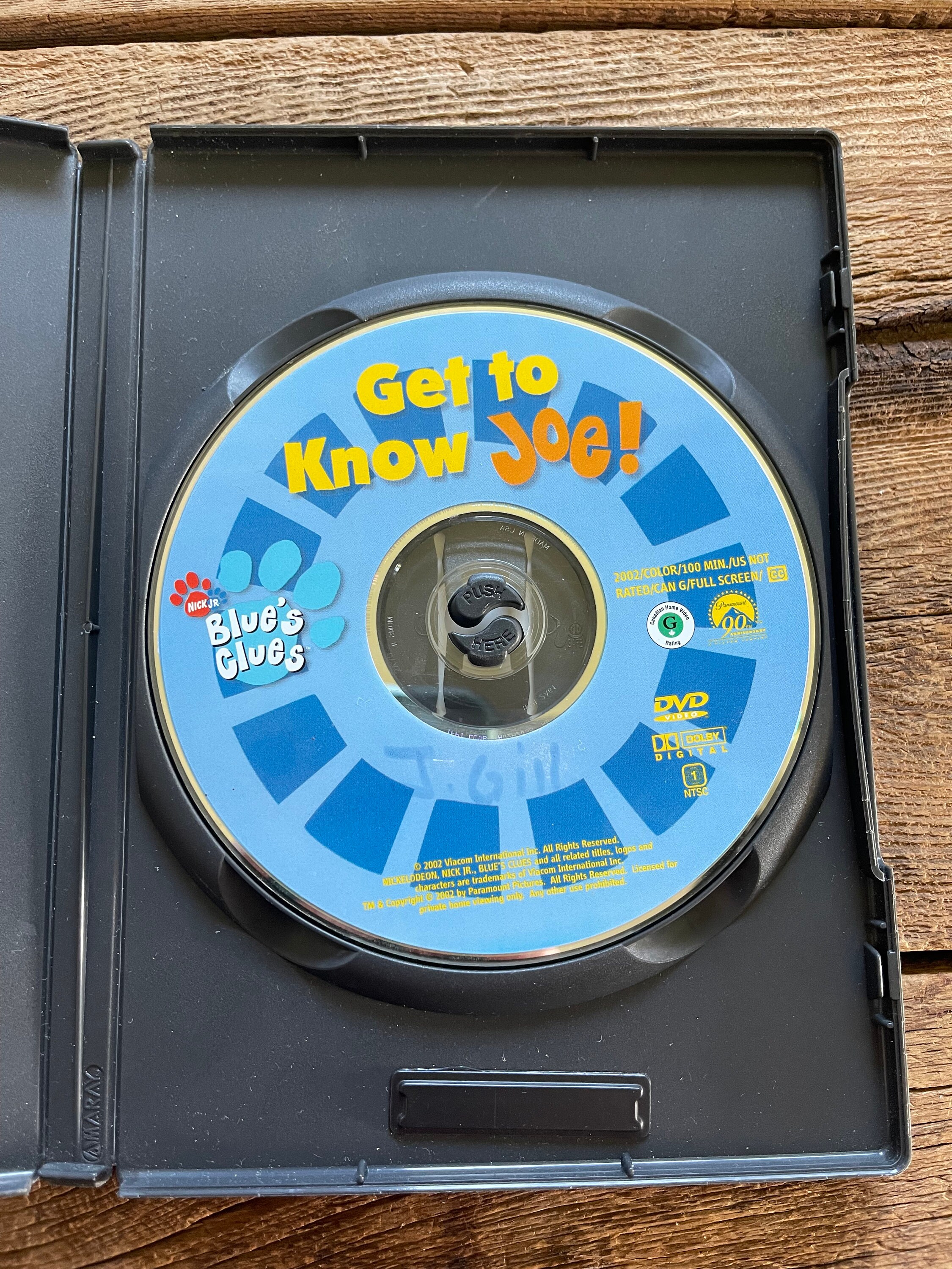 Vintage Blue's Clues DVD, get to Know Joe // Featuring 2 Volumes ...