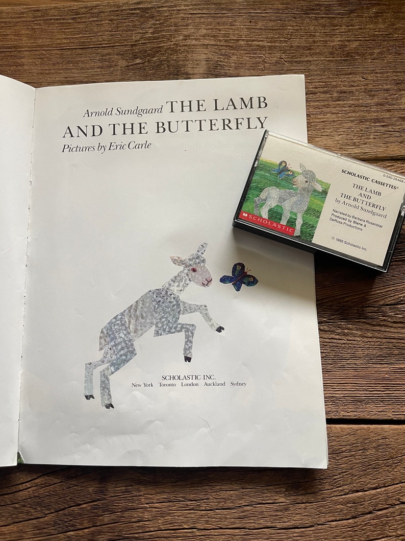 The Lamb and the Butterfly // Eric Carle // Vintage Book & Cassette ...
