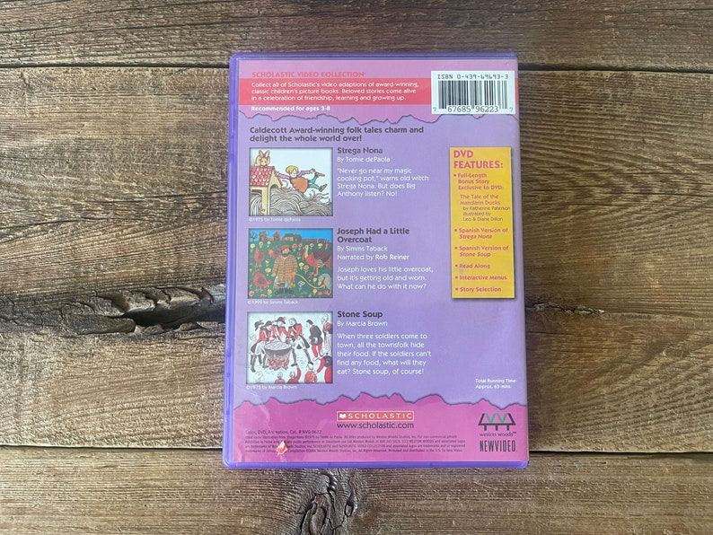 Strega Nona by Tomie Depaola DVD // Scholastic Books // 2004 - Etsy