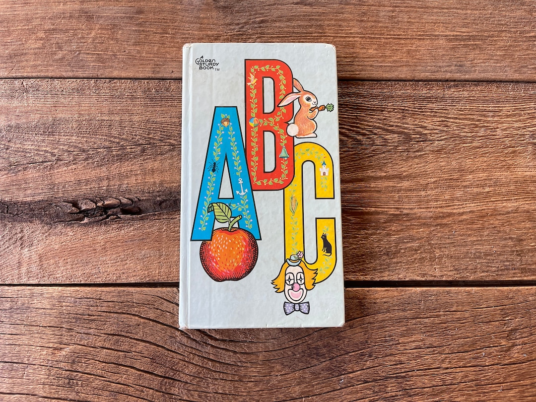 A Golden Sturdy Book of ABC // by Helen Federico // 1969 - Etsy