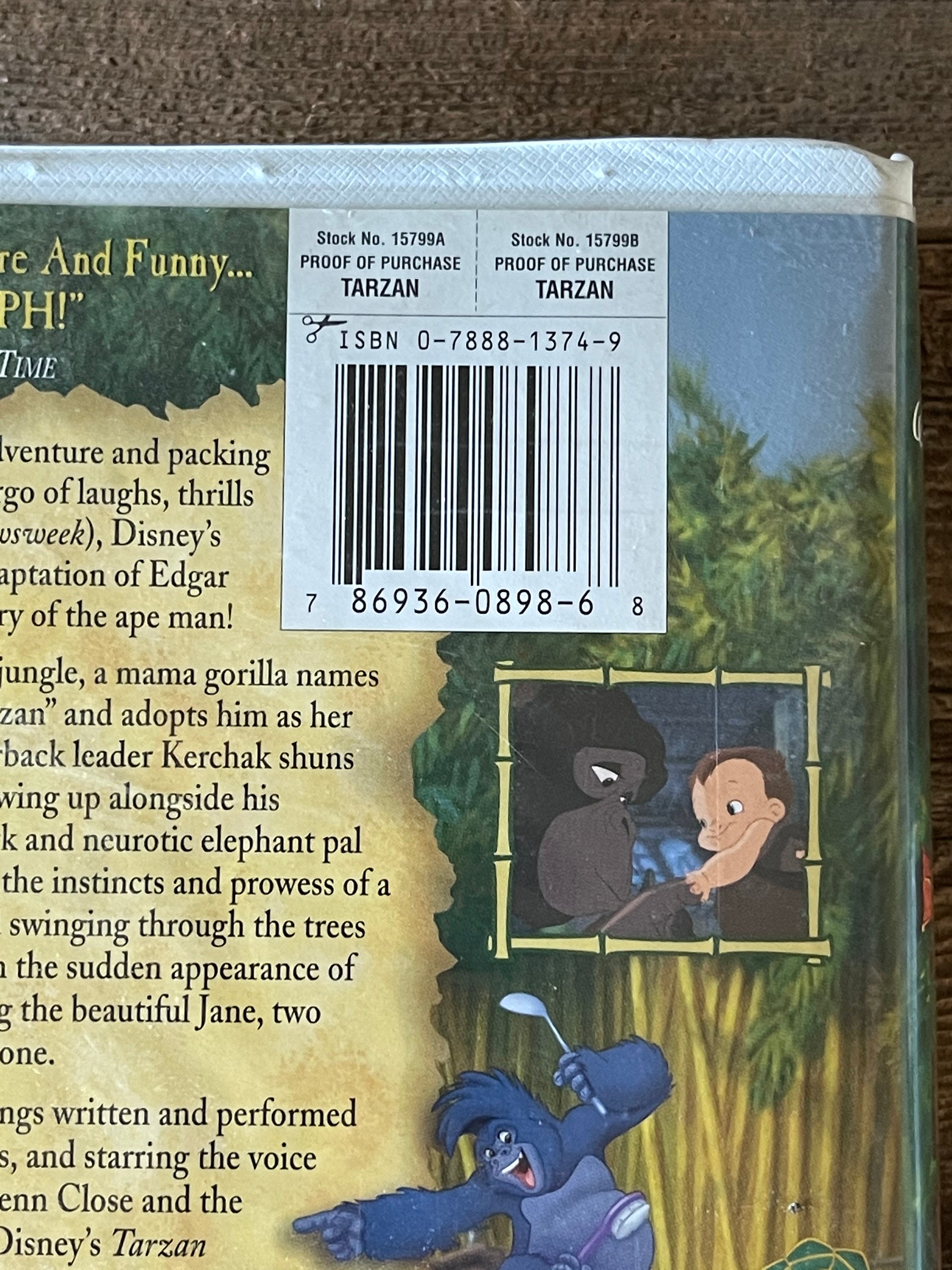 TARZAN // Vintage Walt Disney VHS Movie // 1999 | Etsy