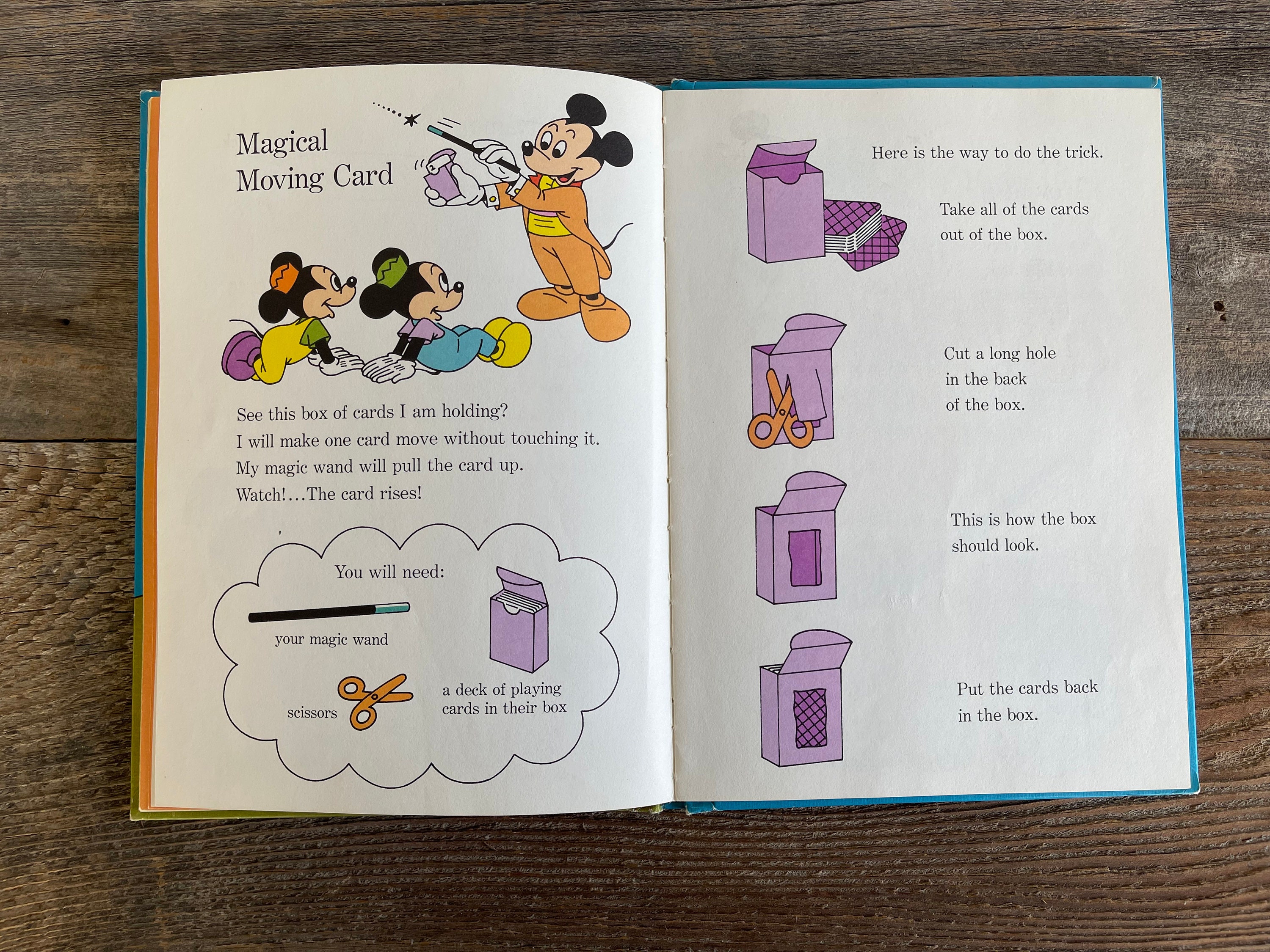 The Mickey Mouse Magic Book // Disney's Wonderful World of - Etsy