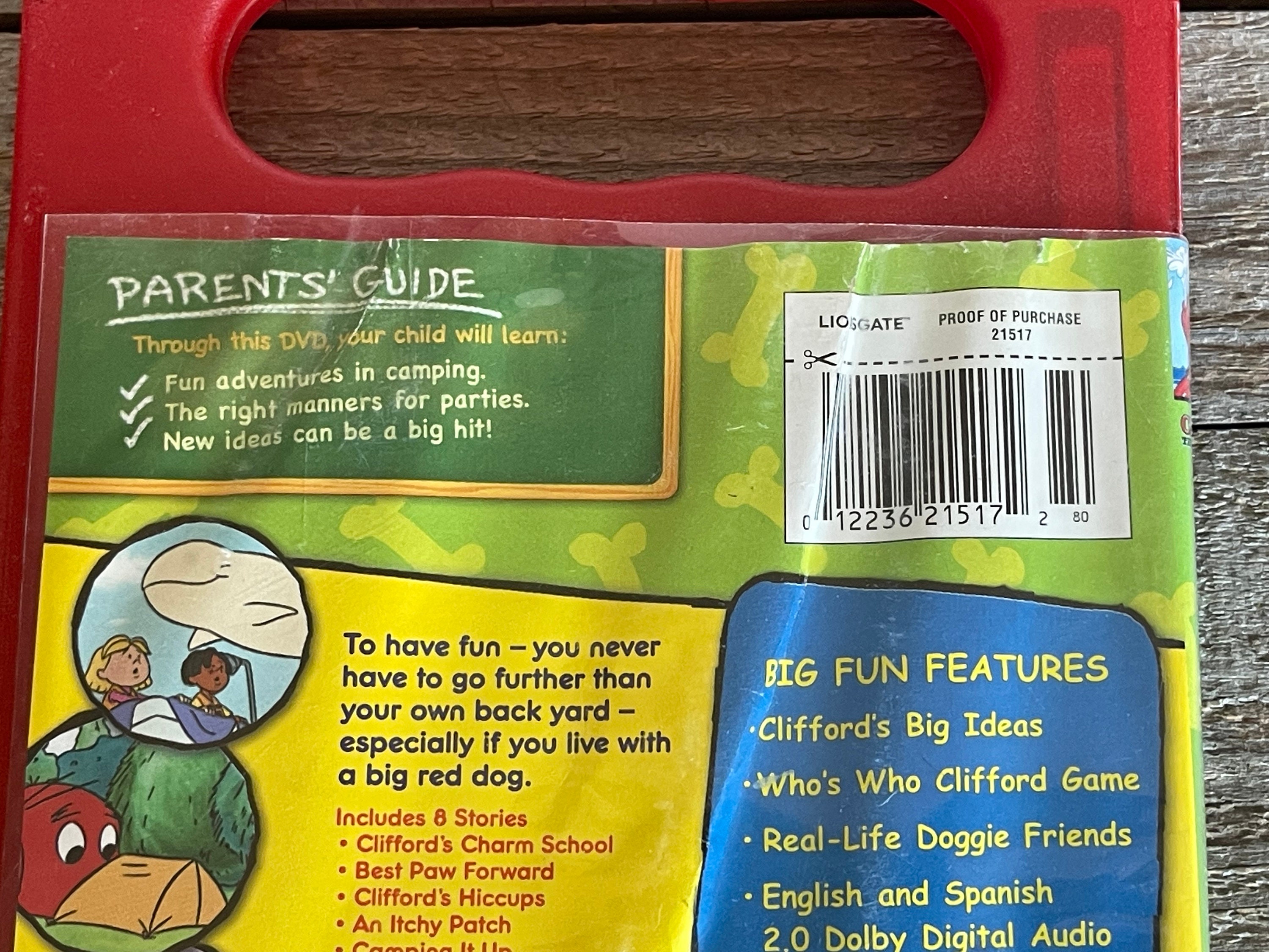 Clifford the Big Red Dog DVD // Big Fun in the Sun // 2003 Scholastic ...
