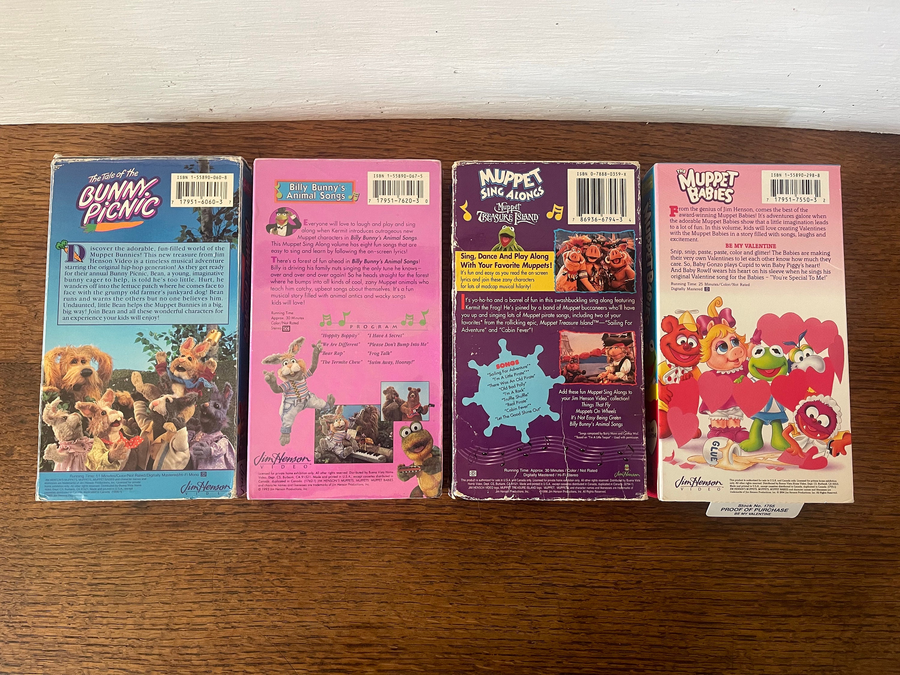 Muppets VHS Movies // Sold Individually // Jim Henson // Muppets Sing ...