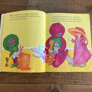 Vintage Barney Golden Book, sharing is Caring 1996 - Etsy