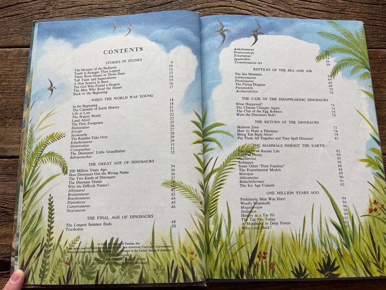 Dinosaurs and Other Prehistoric Animals // Darlene Geis R.F. - Etsy