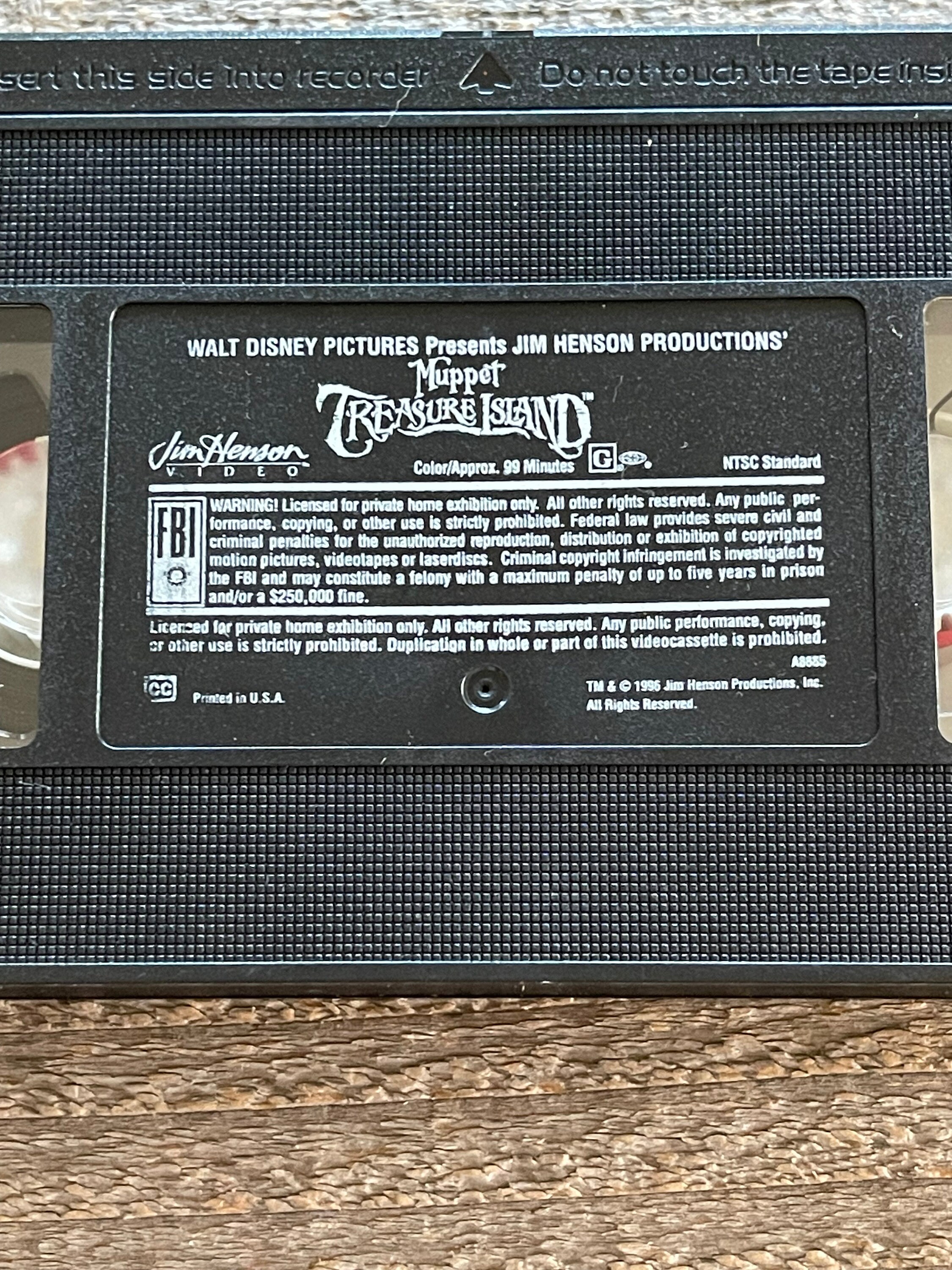 Muppet Treasure Island VHS Movie // Walt Disney Pictures // Jim Henson ...