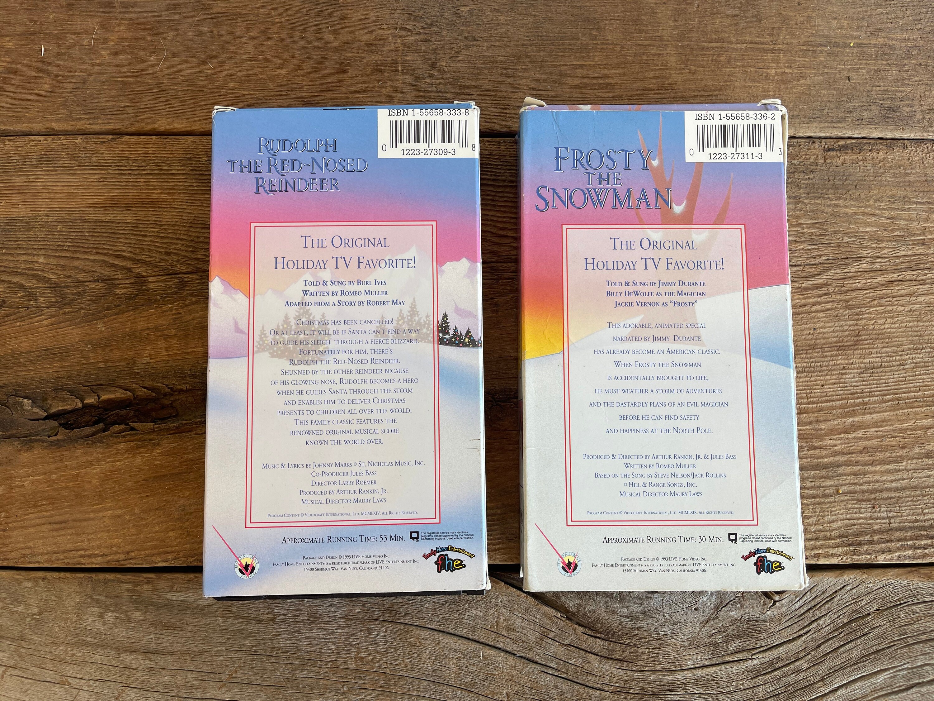 Vintage Christmas VHS Tape Set // You Choose // Frosty the Snowman or ...