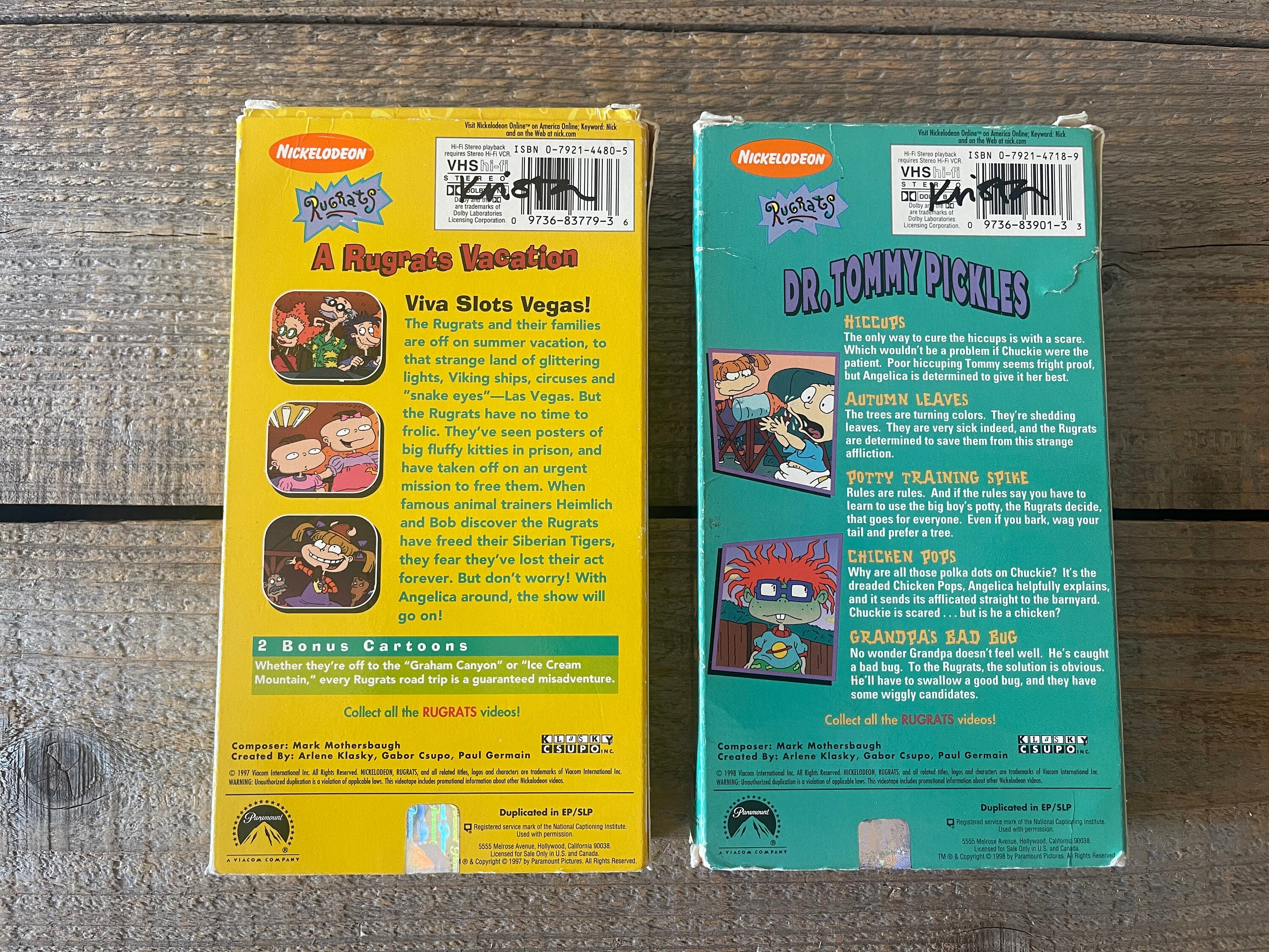 Rugrats VHS Movies // Sold Individually // A Rugrats Vacation or Dr ...