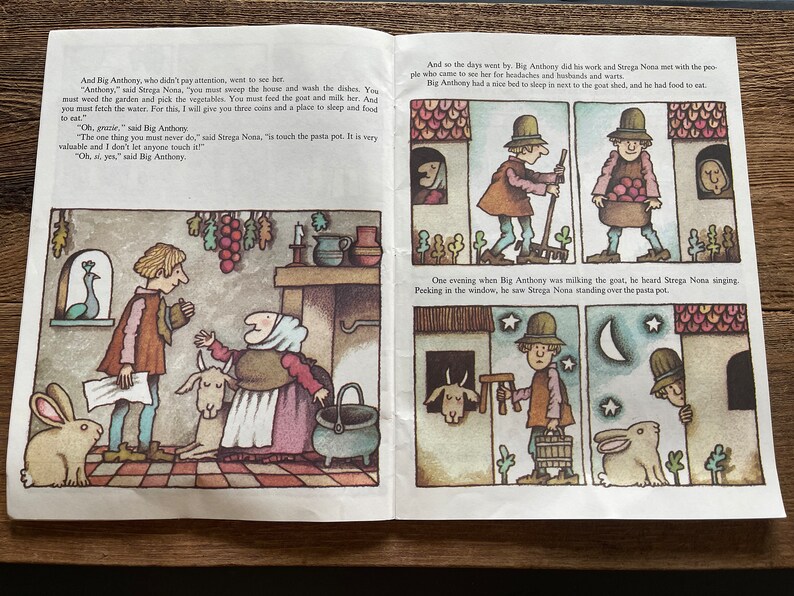 Strega Nona // Tomie De Paola // Scholastic Book - Etsy