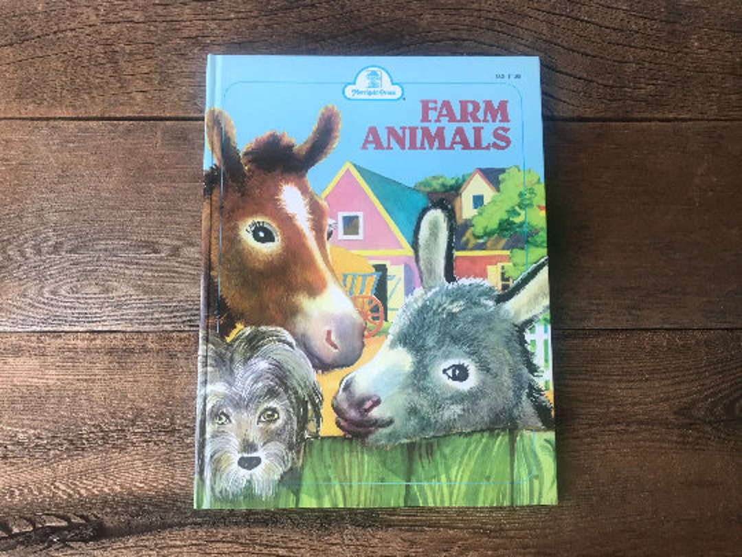 Vintage Children's Book, farm Animals by Merrigold Press 1991 - Etsy