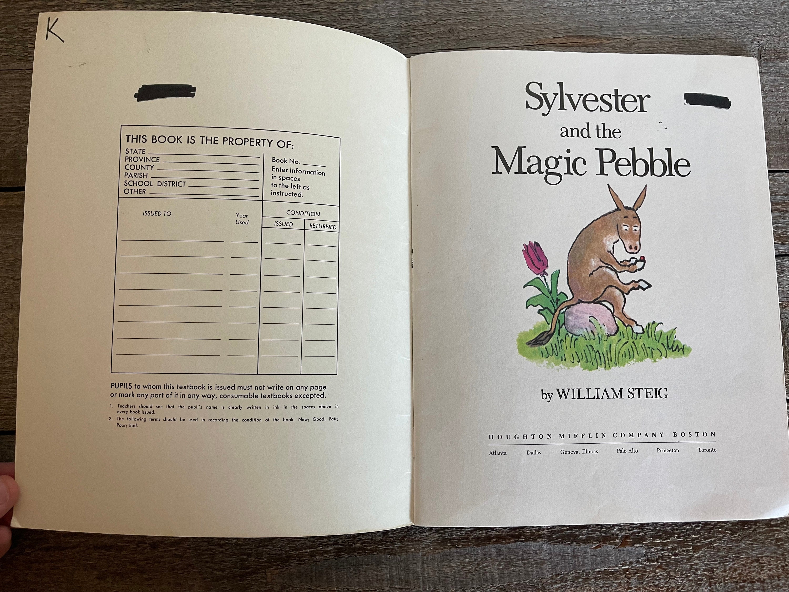 Sylvester and the Magic Pebble // You Choose // William Steig - Etsy