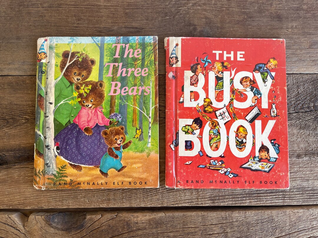 Vintage 1950's Rand Mcnally Elf Books // You Choose // the Busy Book or ...