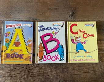 4 BERENSTAIN Bears Hardcover Vintage Childrens Books//a Book, B Book ...