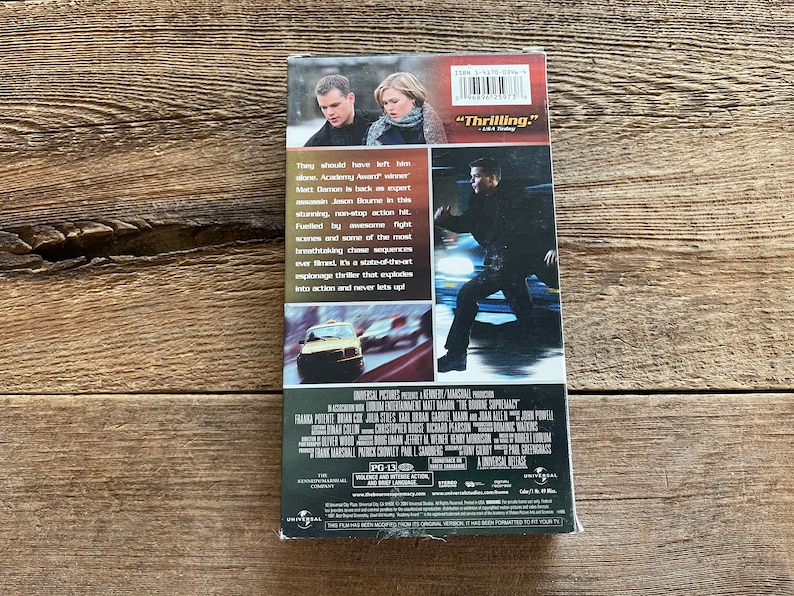 The Bourne Supremacy // Matt Damon // 2004 Action Thriller // Rated PG ...