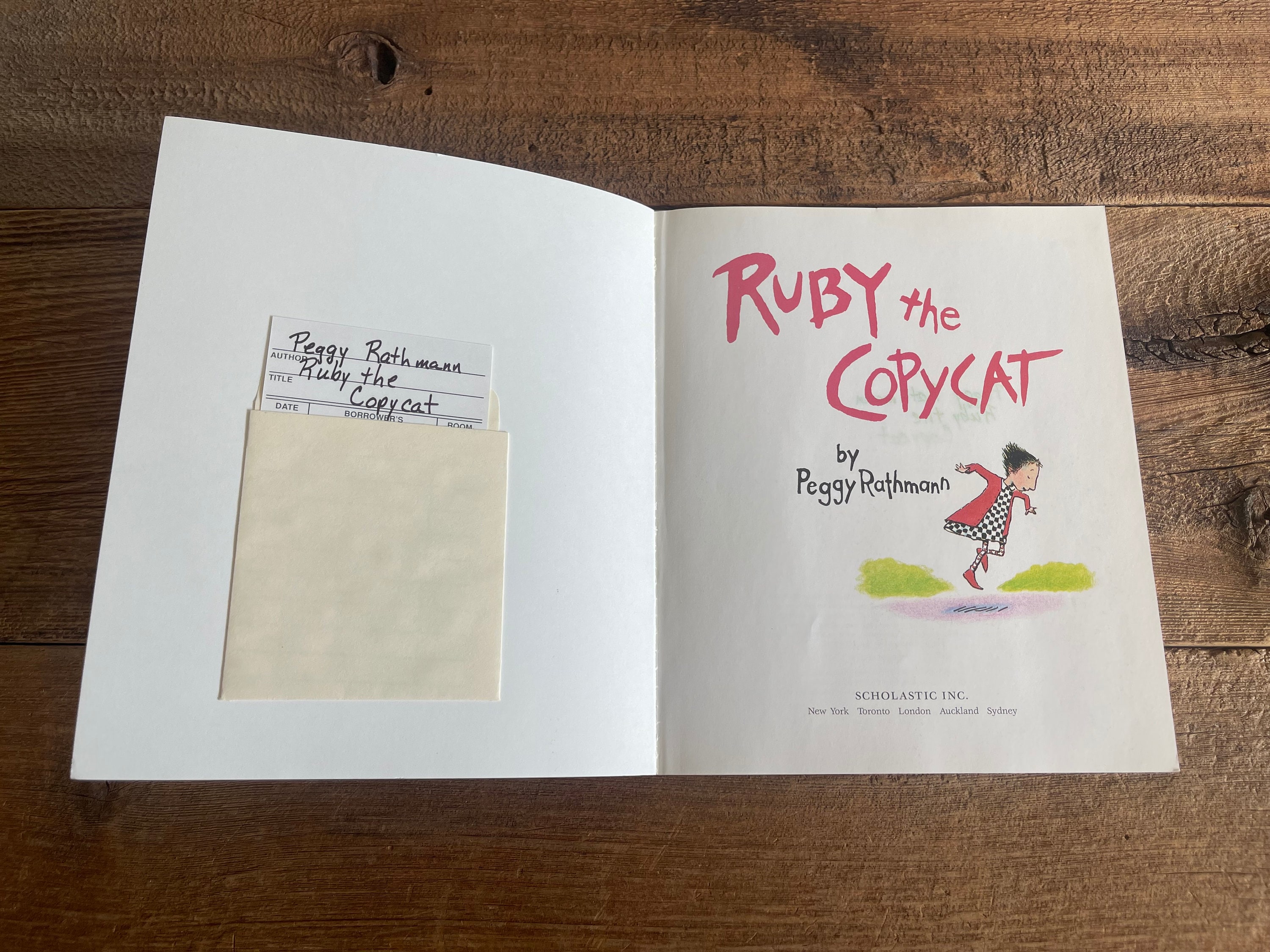 Ruby the Copycat // Peggy Rathmann // Vintage Scholastic Book - Etsy