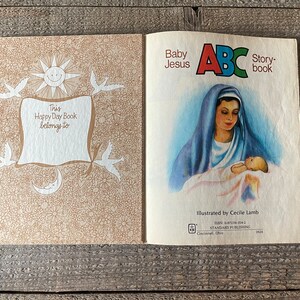 1979 Baby Jesus ABC Story Book // A Happy Day Book // Excellent ...