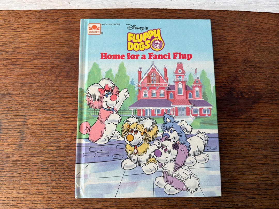 Disney's Fluppy Dogs Book, "home for a Fanci Flup" 1986 Golden Book - Etsy