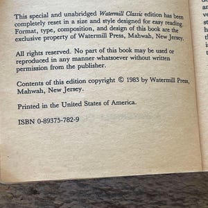 Dracula // Bram Stoker // A Watermill Classic Book 1983 // Good Used ...