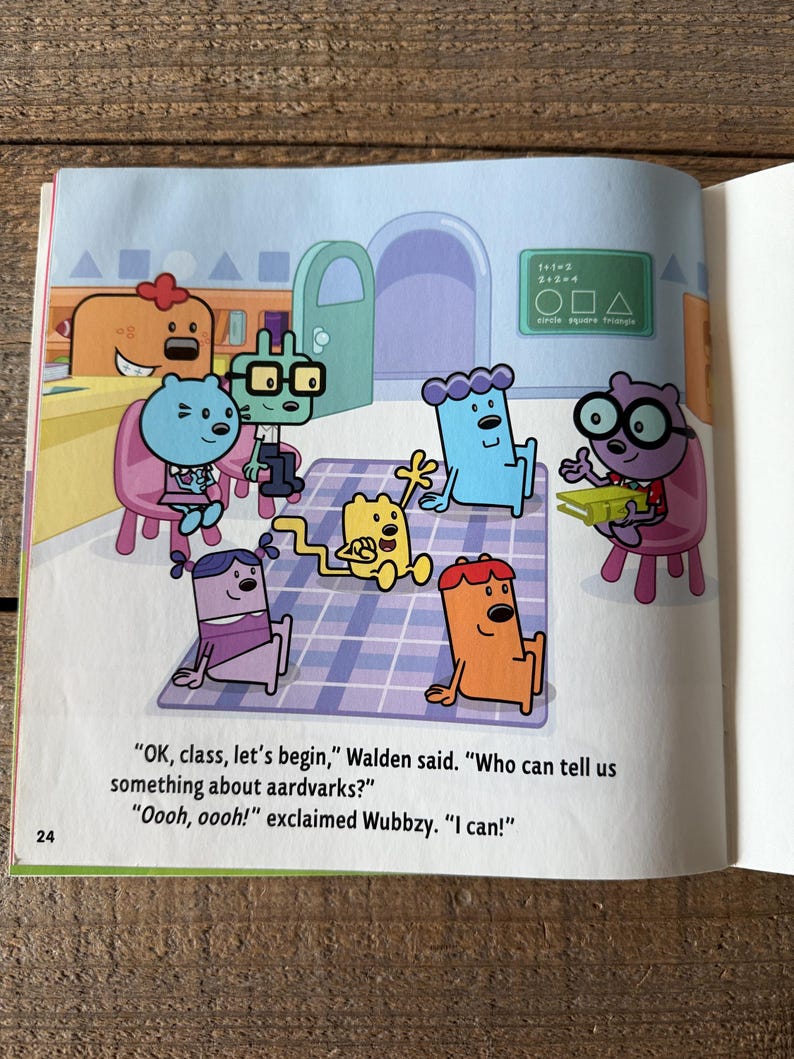 Wow Wow Wubbzy: School Surprise, Kids Paperback Book - Etsy