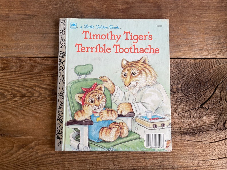 Timothy Tiger's Terrible Toothache // A Little Golden Book - Etsy