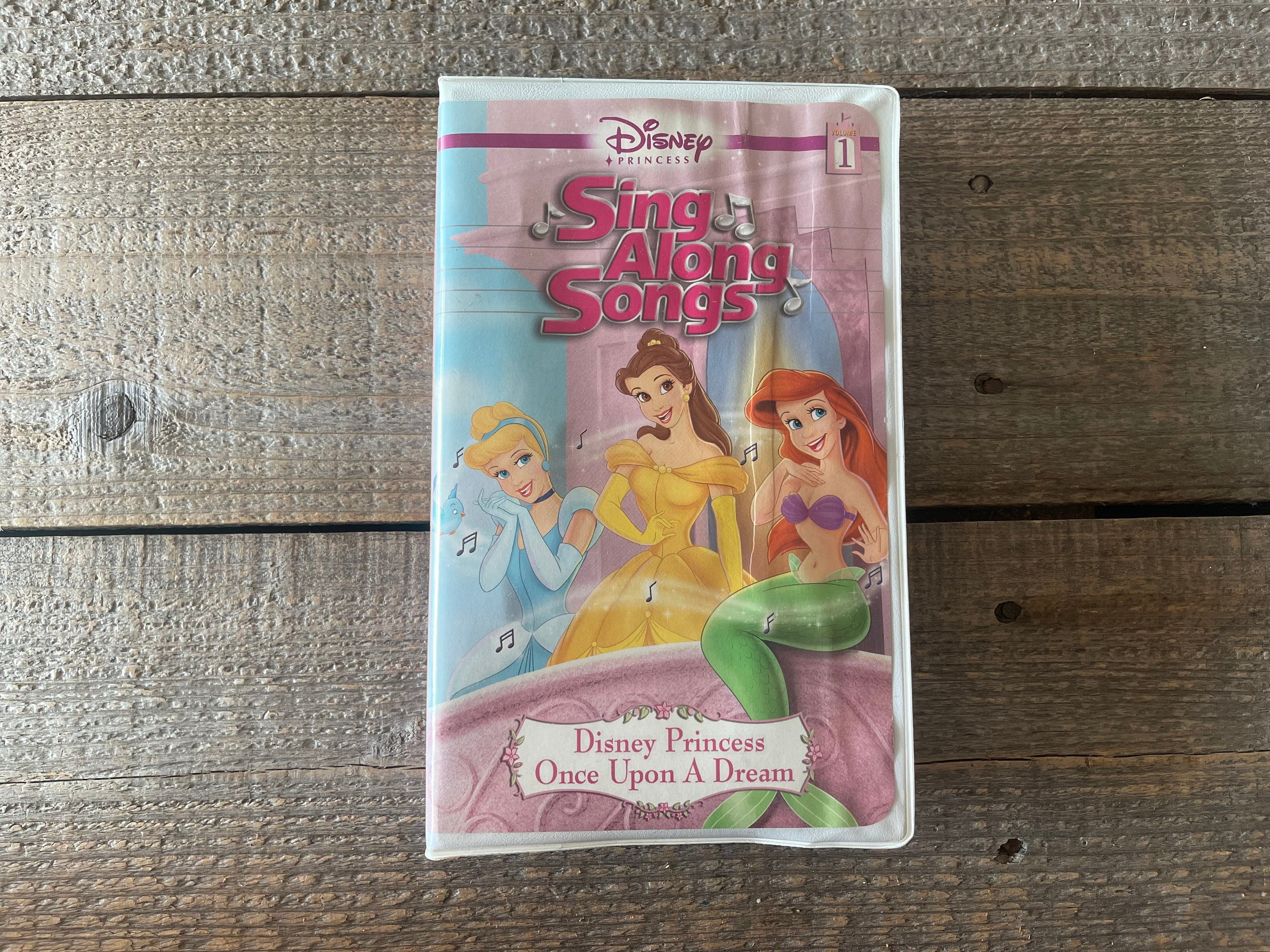 Disney Princess VHS Clamshell // Sing Along Songs // Once Upon A Dream ...