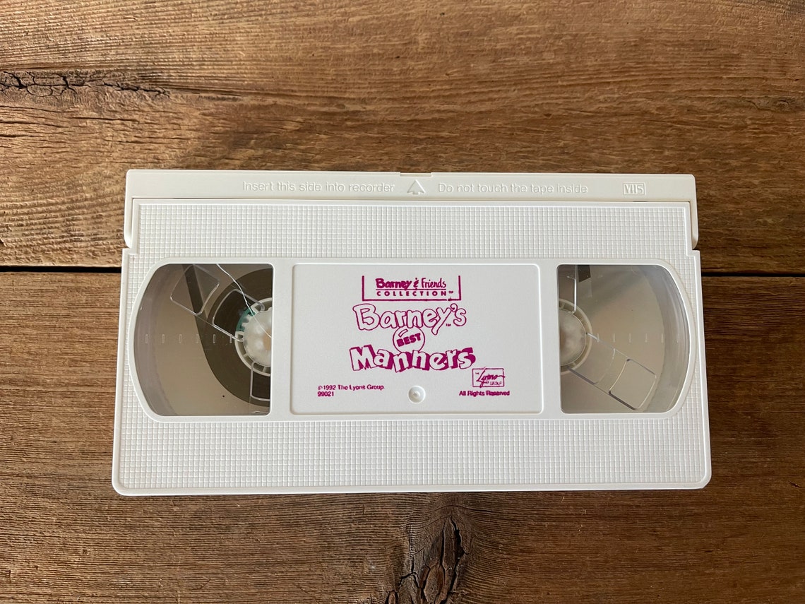 Barney's Best Manners // Barney & Friends // Vintage VHS Movie 1992 - Etsy