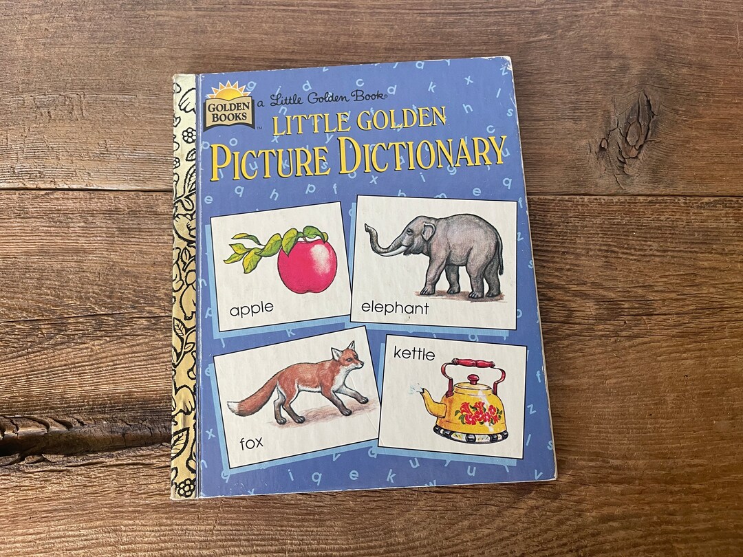 Little Golden Picture Dictionary // Little Golden Book // 1981 - Etsy