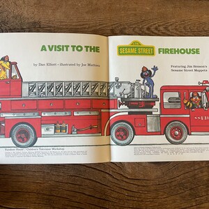 Sesame Street Book, a Visit to the Sesame Street Firehouse Featuring ...