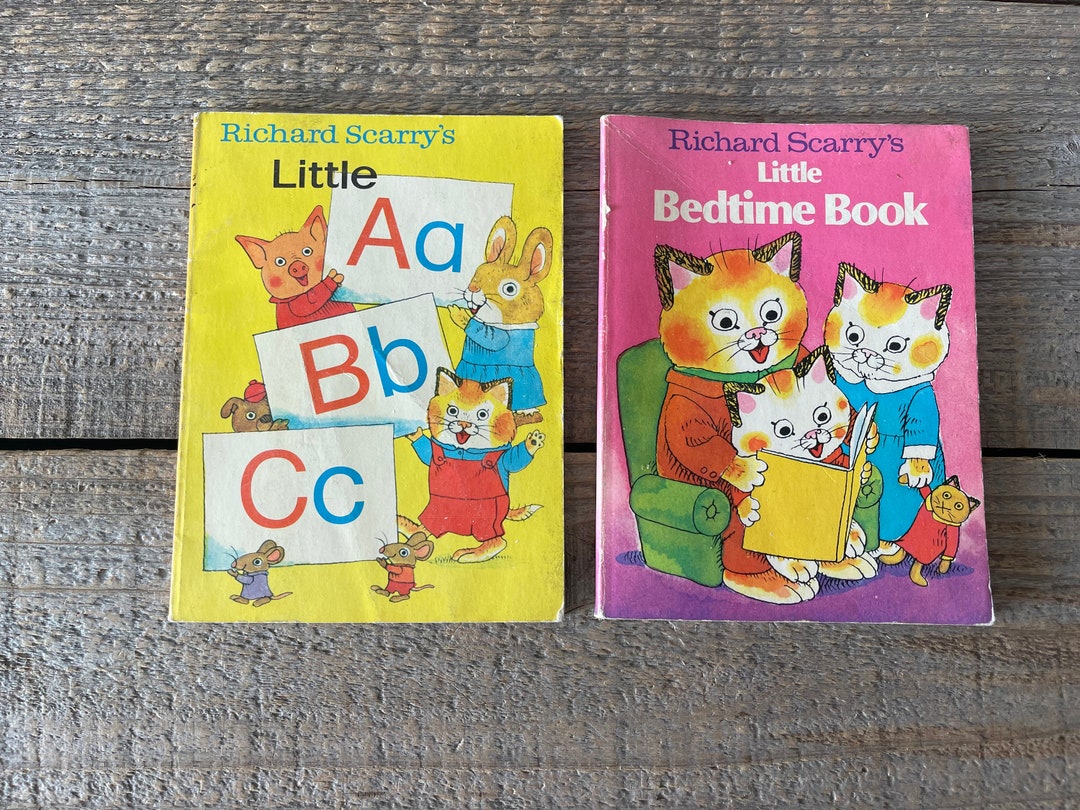 Richard Scarry Books // Set of 2 // Little ABC Book & Little Bedtime ...