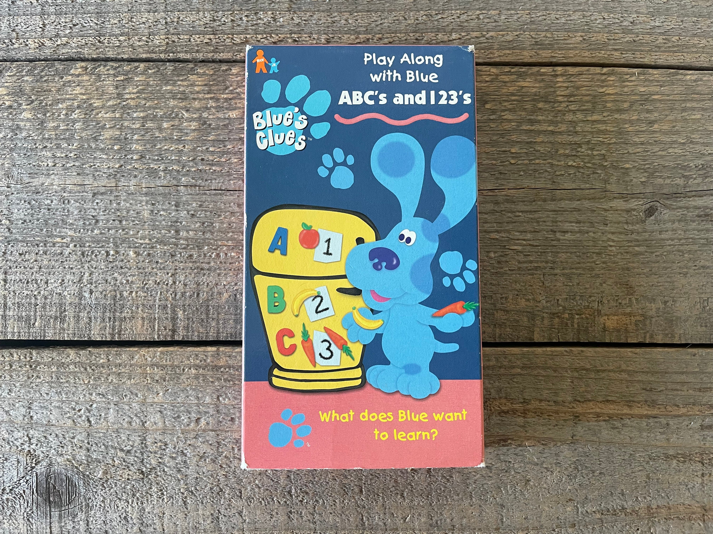 Blue's Clues // Play Along With Blue, Abc's and 123's // Vintage VHS ...