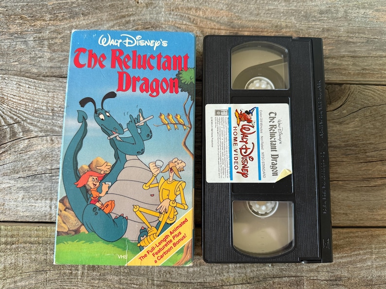 The Reluctant Dragon, Walt Disney VHS 1988, Plus Cartoon Bonus--morris ...