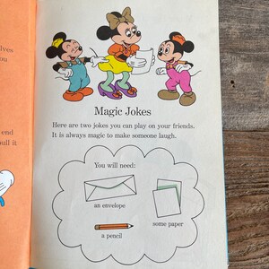 The Mickey Mouse Magic Book // Disney's Wonderful World of | Etsy