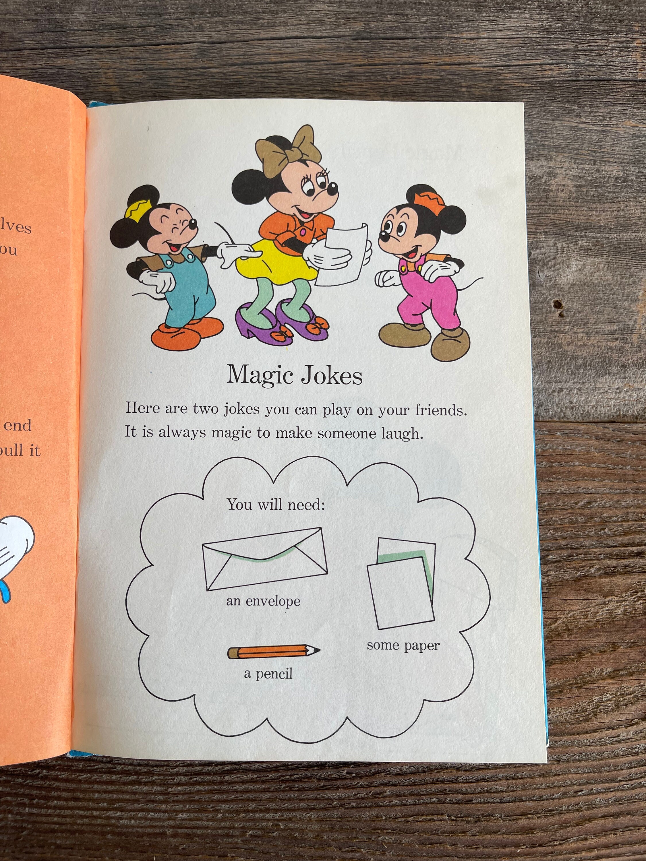 The Mickey Mouse Magic Book // Disney's Wonderful World of - Etsy