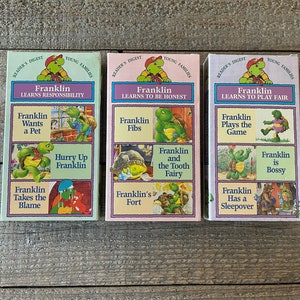Franklin VHS Movies Sold Individually // Franklin Learns to Play Fair ...
