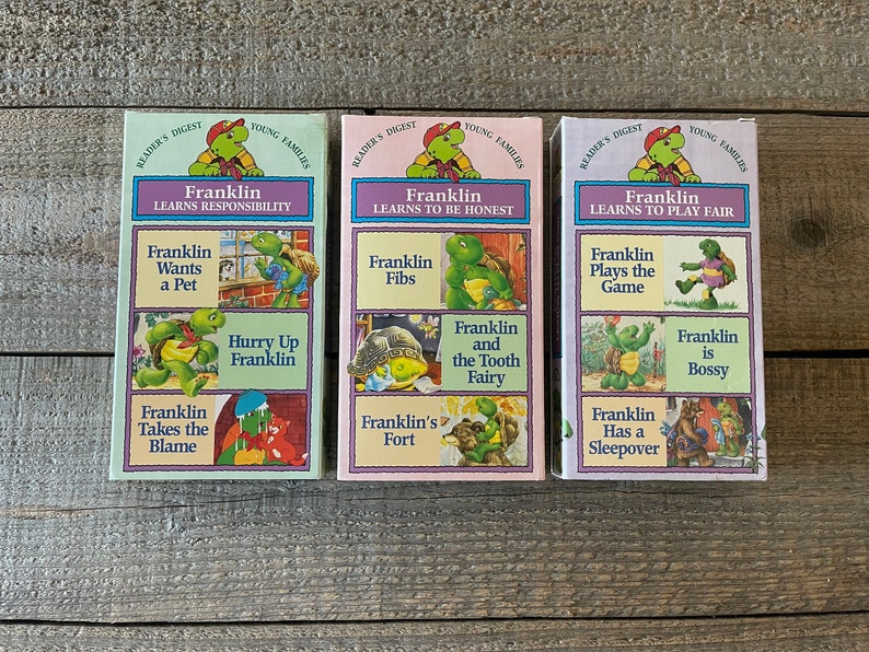 Franklin VHS Movies Sold Individually // Franklin Learns to Play Fair ...