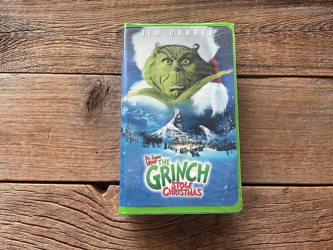 Dr. Seuss' How the Grinch Stole Christmas // Jim Carrey // Vintage VHS ...