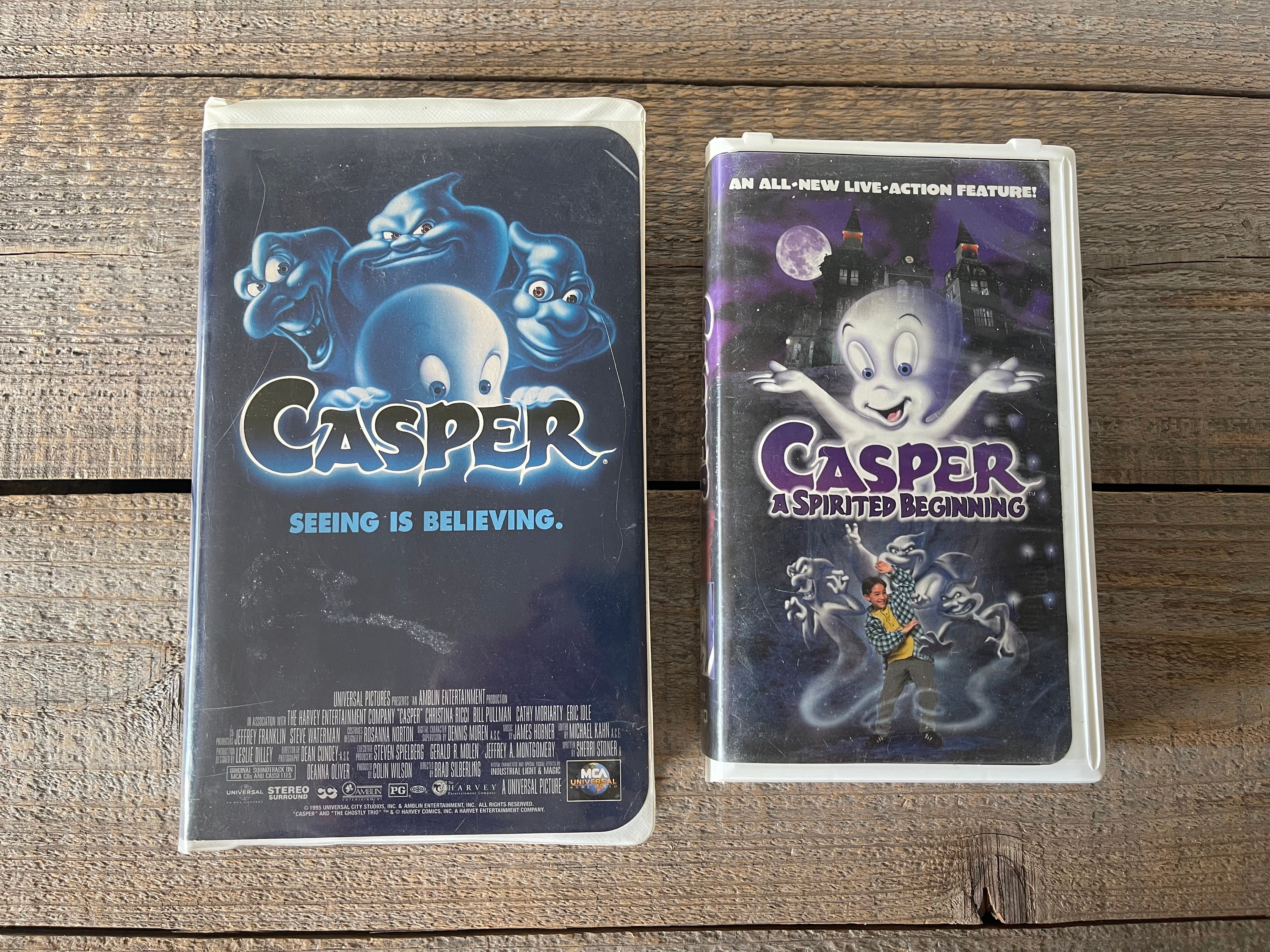 Vintage Casper VHS Movies // You Choose // Casper or Casper: A Spirited Beginning // 1990's ...