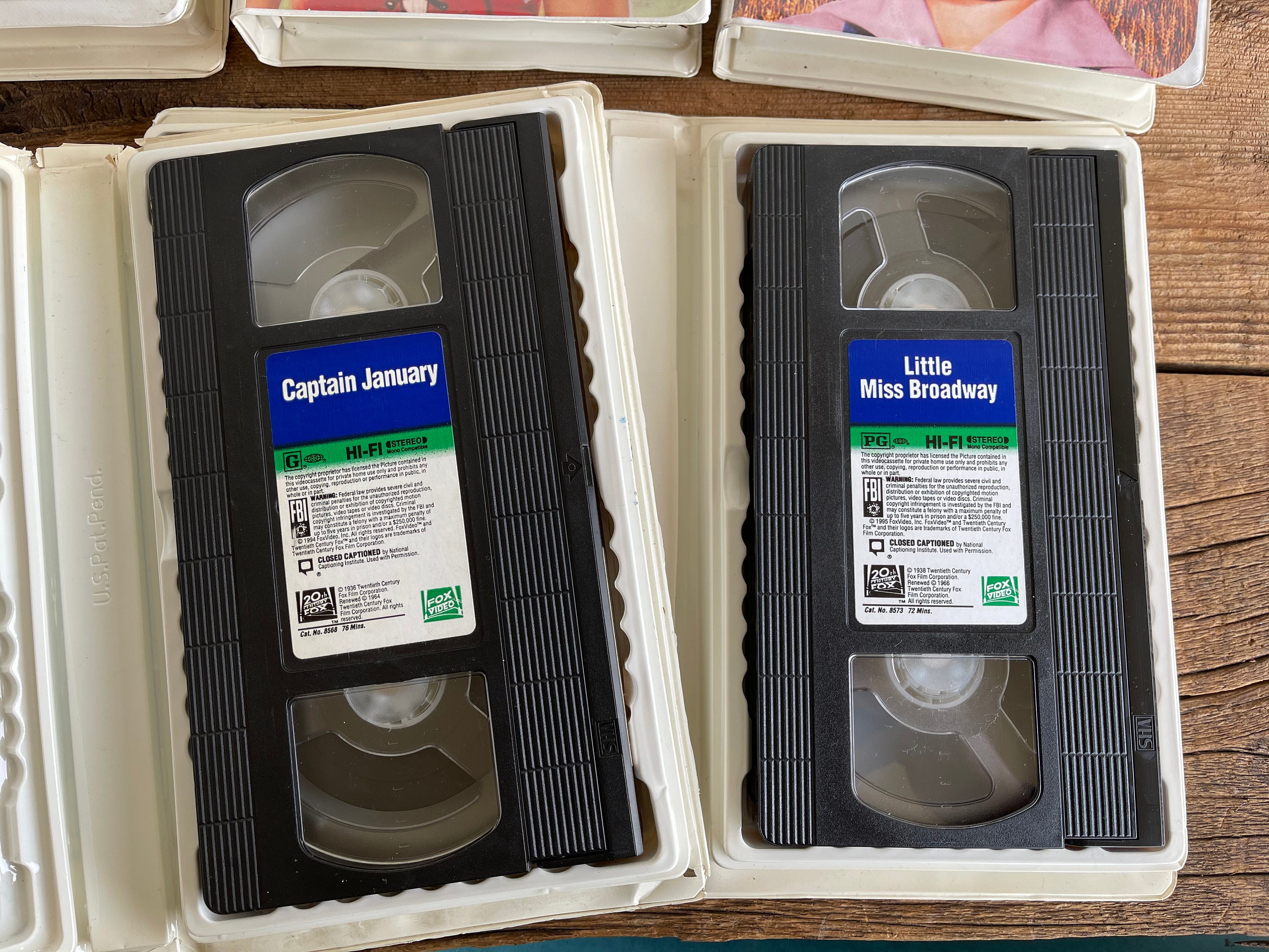 Vintage Shirley Temple VHS Tape Clamshell Case // Colorized Version ...