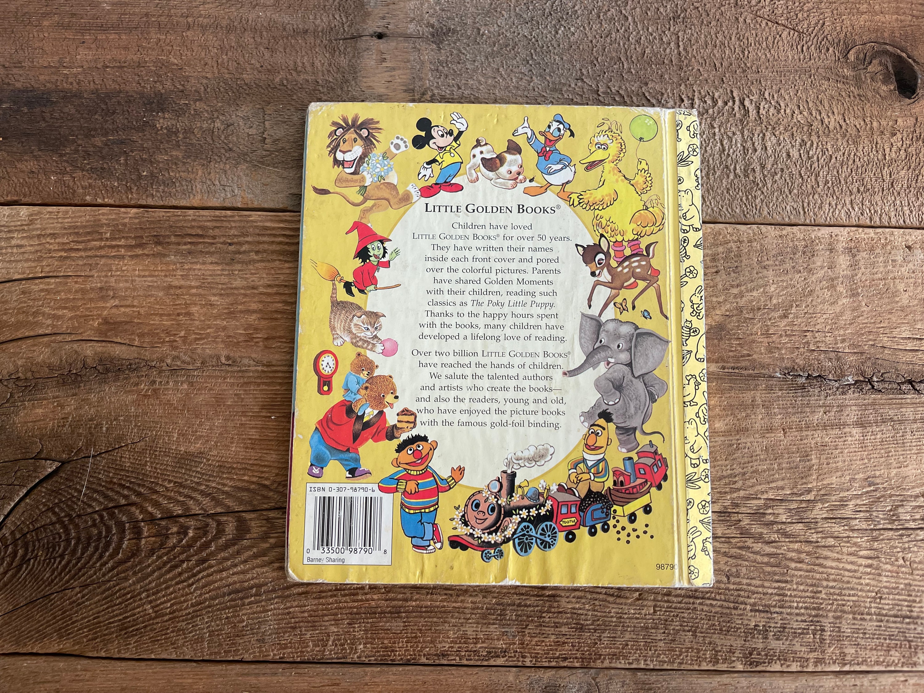 Vintage Barney Golden Book, sharing is Caring 1996 - Etsy